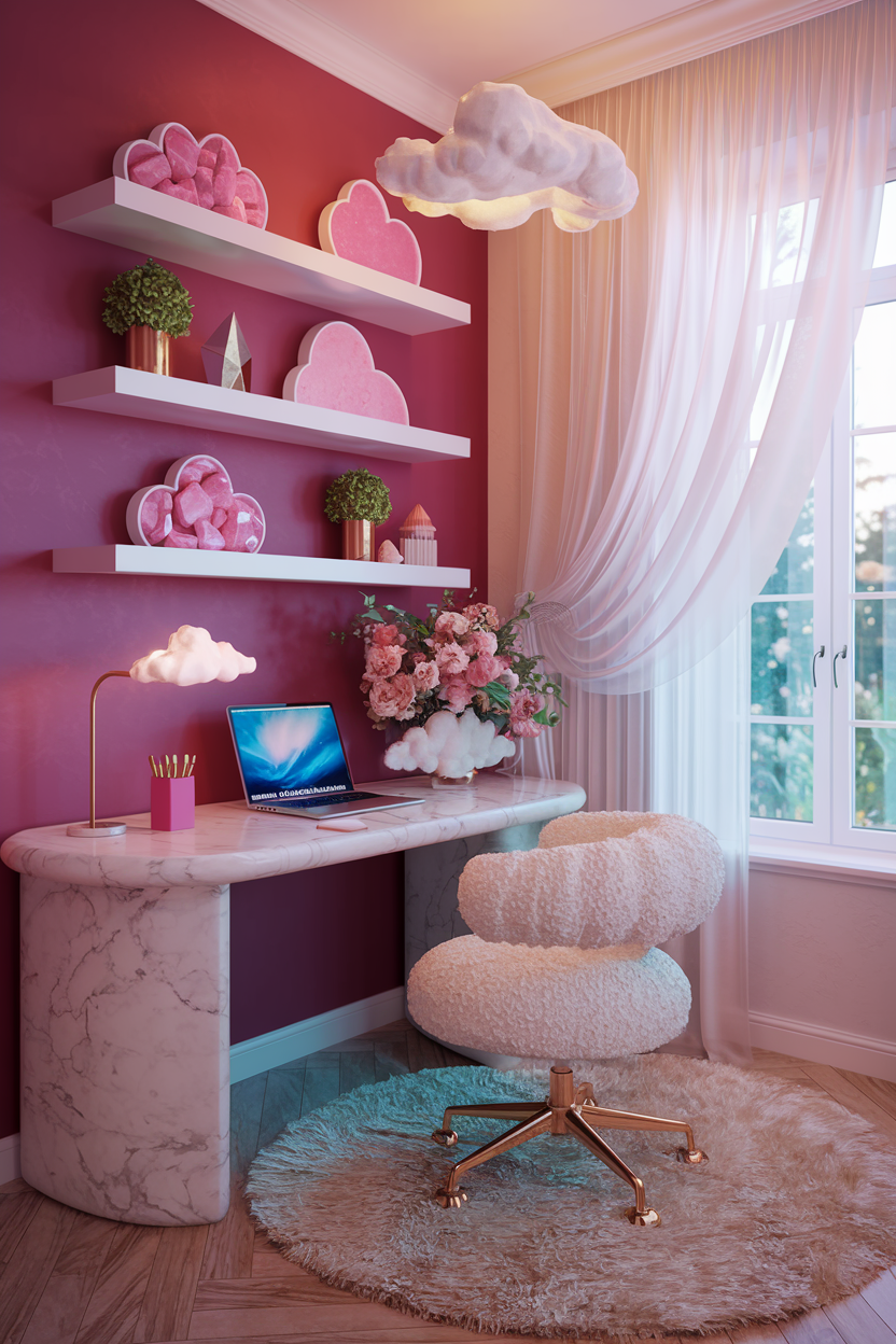9 dreamy Pink Office Ideas for a girly workspace glow up - Achieve Your ...
